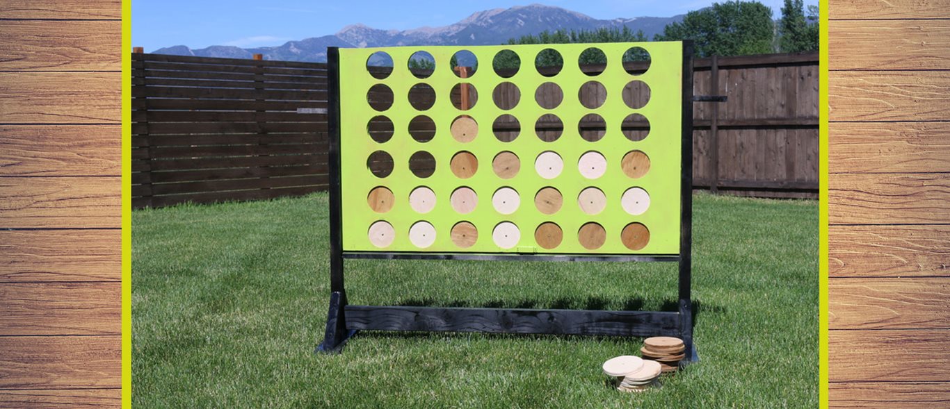 How to build a DIY FOUR IN A ROW Garden GAME | Ryobi